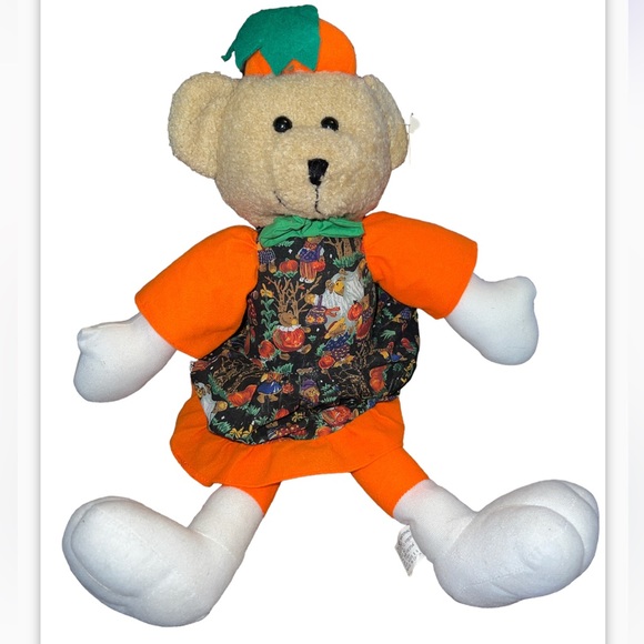 Kellytoy | Toys | Vtg Halloween Teddy Bear Plush Stuffed Animal Kuddle ...